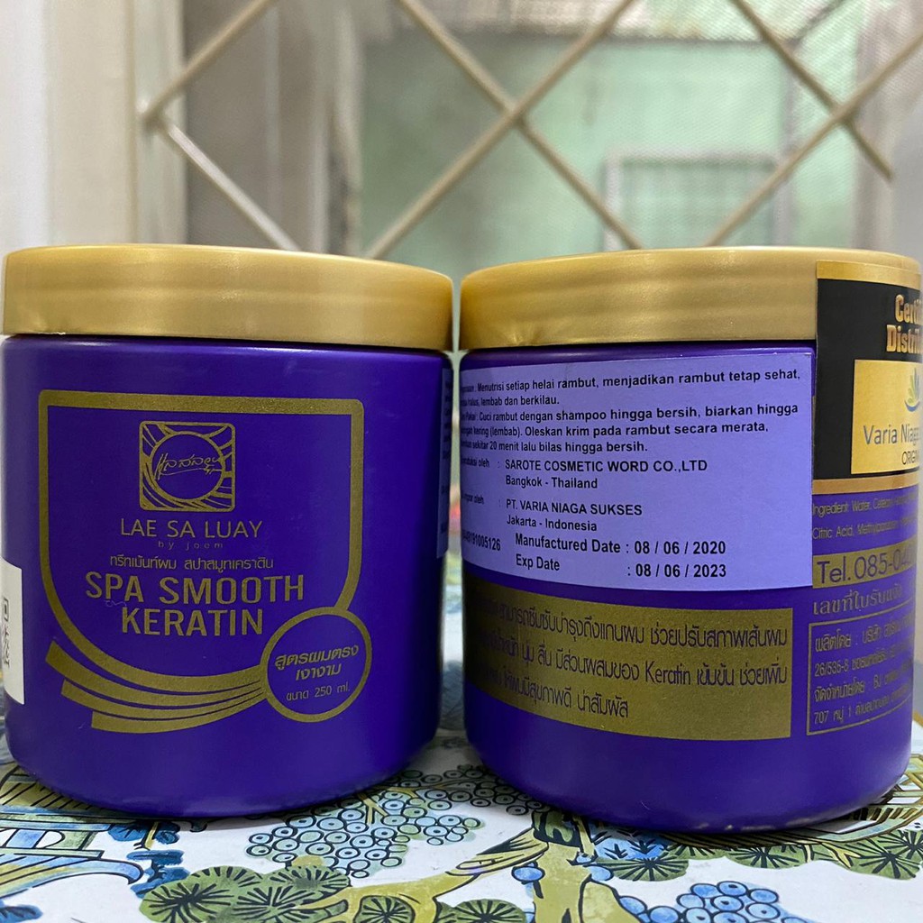 Jual LAE SA LUAY HAIR SPA SMOOTH KERATIN - MASKER RAMBUT CREAMBATH ...