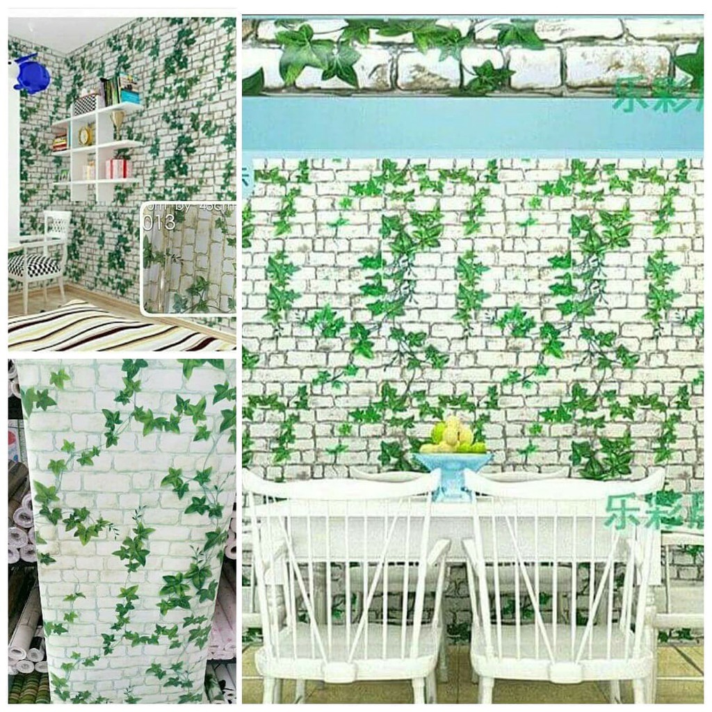 Jual Homewallpaper - Wallpaper Sticker Dinding Motif Salur Hijau - Ukuran 45cm x 10 m | Walpaper ...