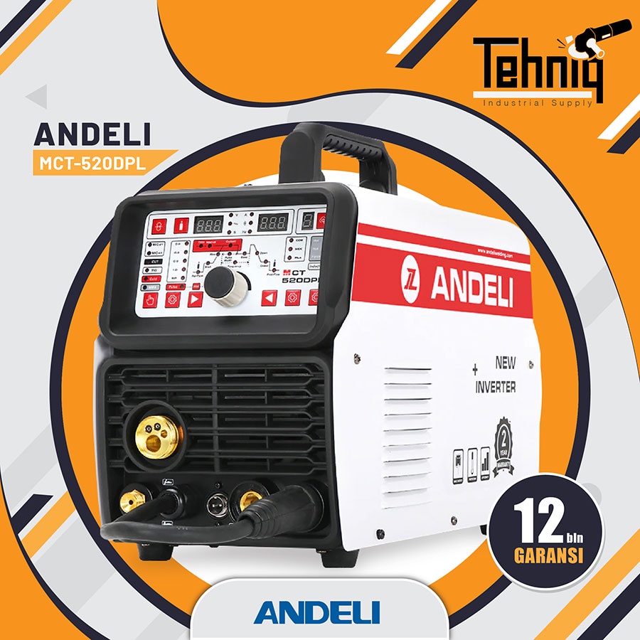 Jual MESIN LAS LISTRIK 5 MODE ANDELI MCT-520DPL MIG TIG CUT COLD & MMA TRAFO LAS | Shopee Indonesia