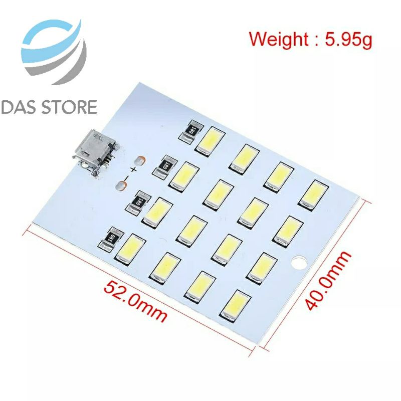 Jual Lampu LED Micro USB panel emergency LED SMD 8 16 20 titik 5v LED ...