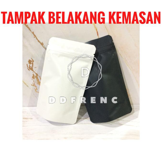 Jual Standing Pouch WINDOW KOMBINASI JENDELA BLACK WHITE 150 gr 9x15 cm ...