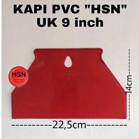Jual KAPI PVC 9" MERAH - KAPI CAT PLASTIK 9 inch - KAPE PLASTIK ...