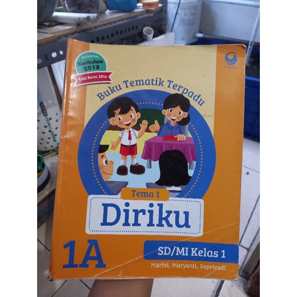 Jual Buku Pelajaran Tematik Terpadu Tema 1 Diriku Kelas 1 SD 1A ...