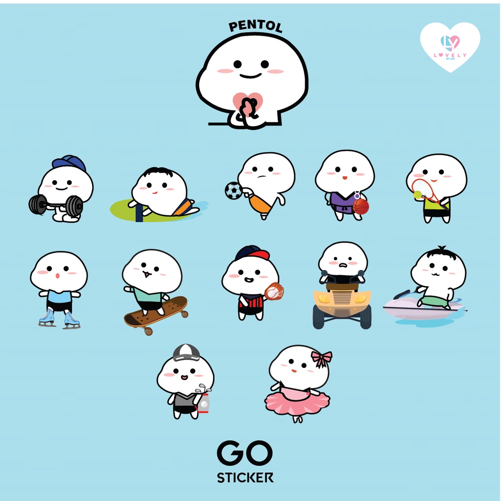 Jual Sticker Pack Pentol Season Sport ( Isi 12 pcs ) | Shopee Indonesia