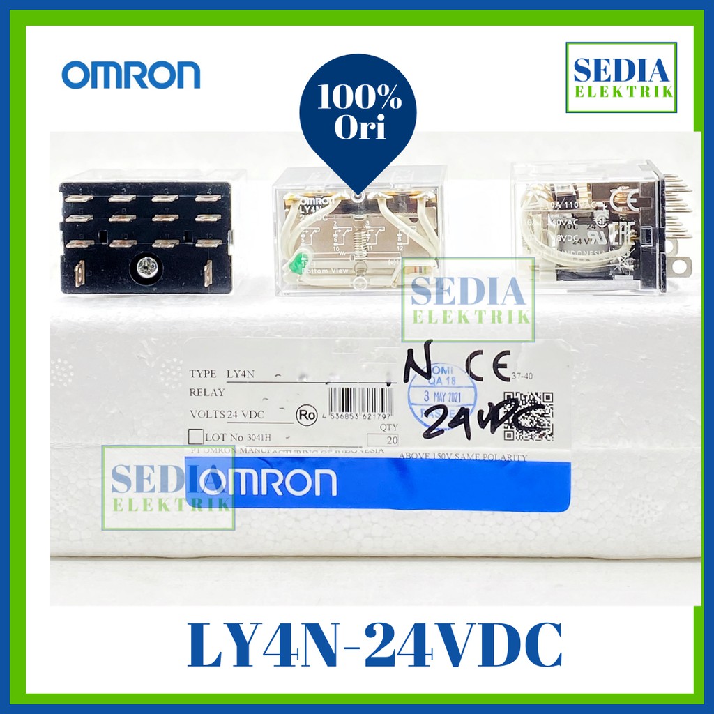 Jual Relay Omron LY4N-24VDC LY4N 24VDC | Shopee Indonesia