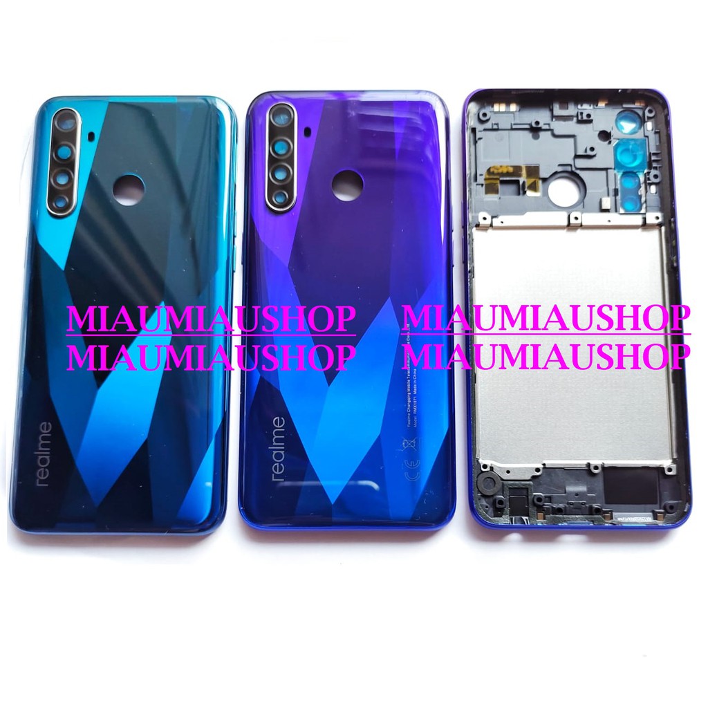 Jual CASING HOUSING REALME 5 PRO TUTUPAN BATERAI BACKDOOR TULANG BEZEL ...
