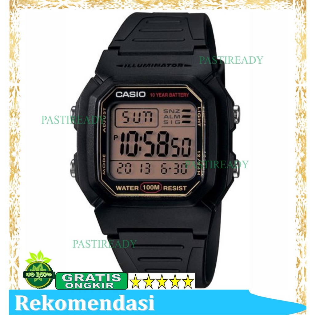 Jual jam tangan pria wanita CASSIO W-800H-1A W-800H-9A W-800H 1 1A 9A original | Shopee Indonesia