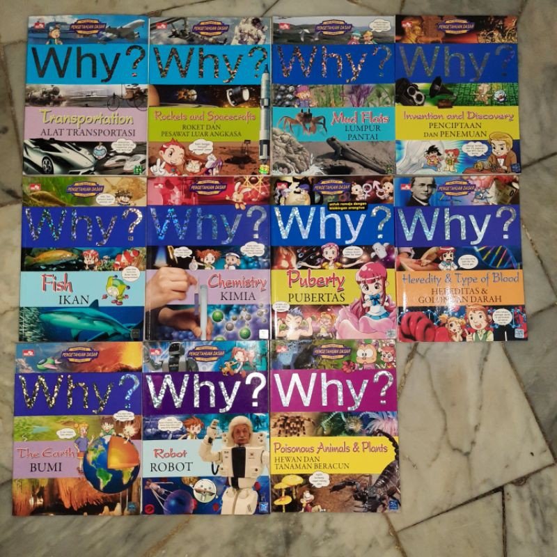 Jual BUKU KOMIK science comic WHY? pengetahuan dasar LABEL BIRU | Shopee Indonesia