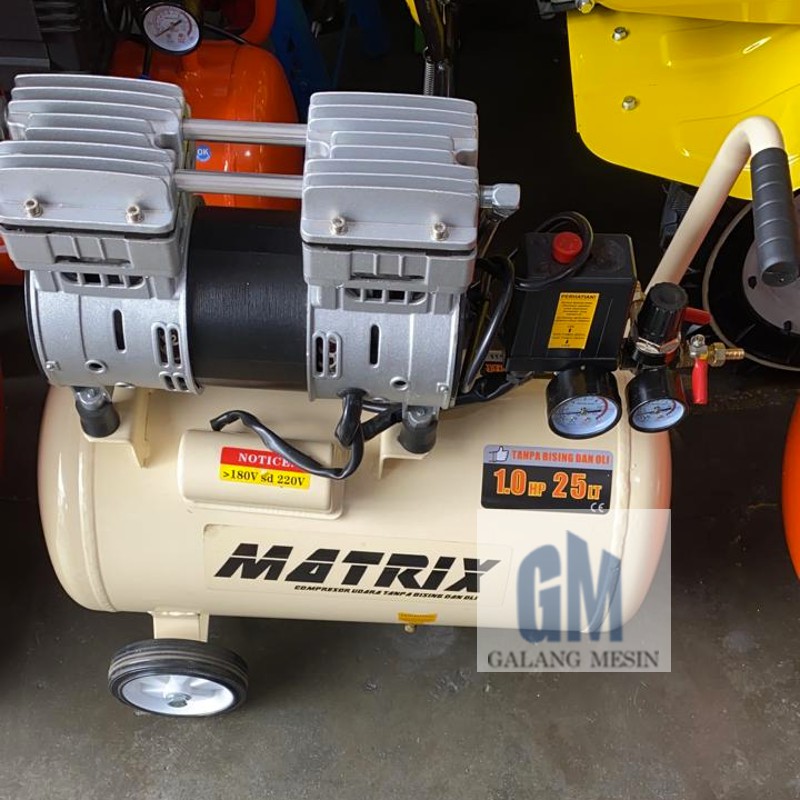 Jual Matrix Mini Kompresor Angin 1 HP 25 Liter Portable Air Compressor ...