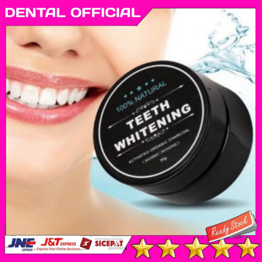 Jual Original Pemutih Gigi Teeth Whitening Actived Charcoal Powder ...
