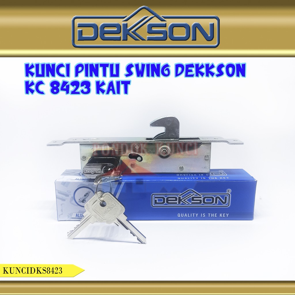 Jual Aluminium Hook Lock Dekkson 8423 Kunci Pintu Sliding Aluminium ...