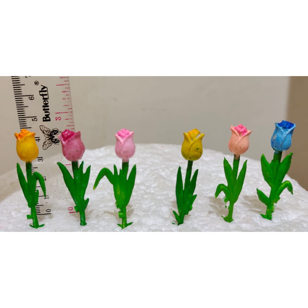 Jual hiasan topper bunga tulip untuk decor kue ulang tahun | Shopee ...