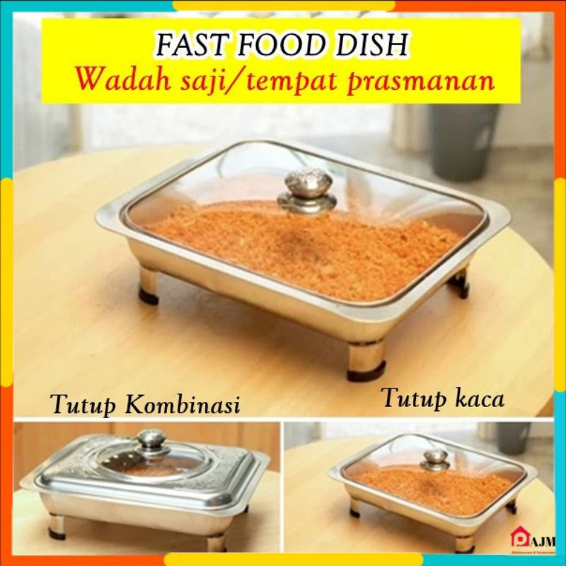 Jual Original 555 Prasmanan Kotak Fast Food Dish /tempat prasmanan ...