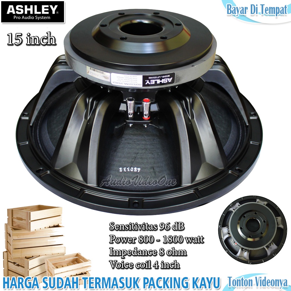 Jual Speaker Komponen Ashley 15 Inch LF15V400 Speaker Audio Sound ...