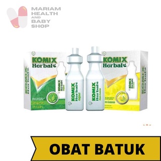 Jual Komix Herbal Meredakan Batuk Original dan Lemon Uk 15ml x 4 tube ...