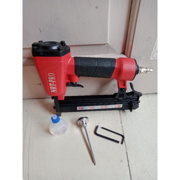 Jual Air Nailer F30 NRT PRO Mesin Paku Tembak Lurus Kompresor | Shopee Indonesia
