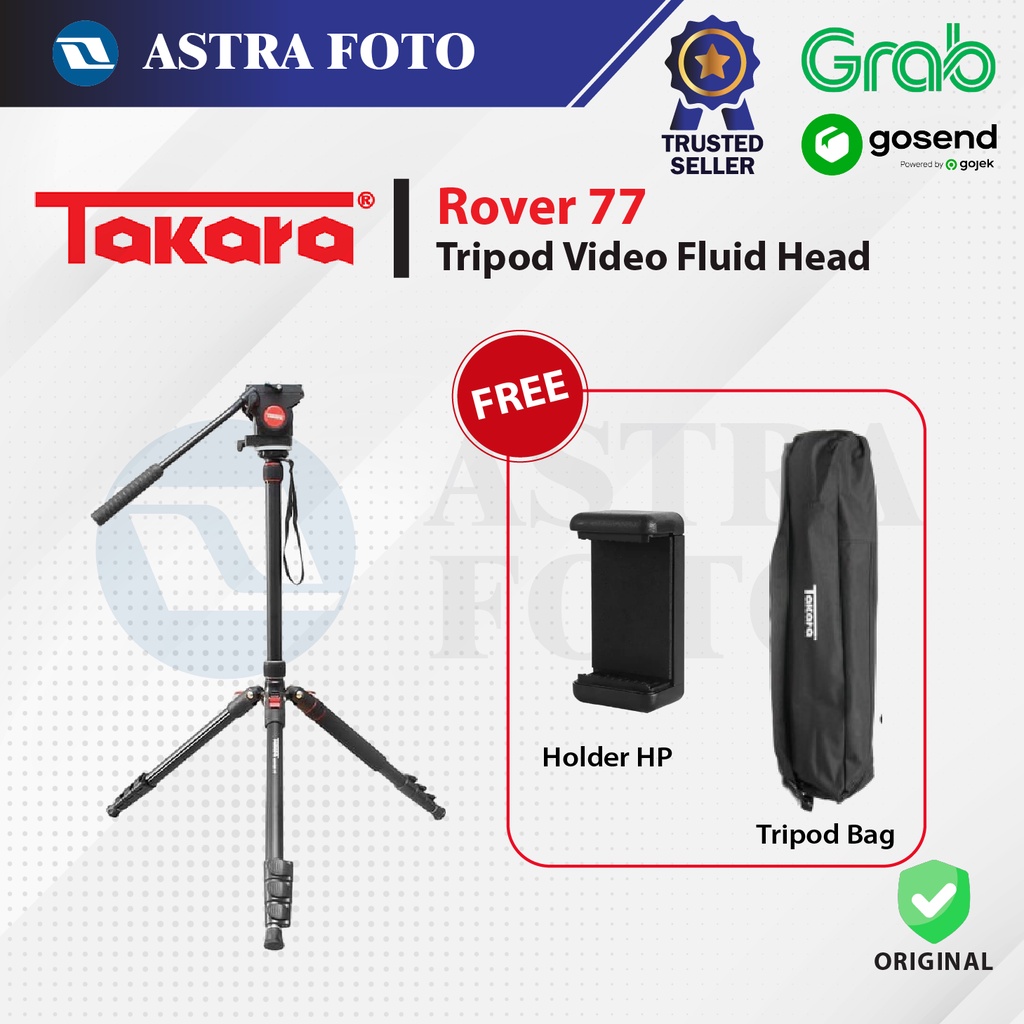 Jual Takara Rover 77 Tripod & Monopod Travel DSLR Mirrorless Smartphone ...
