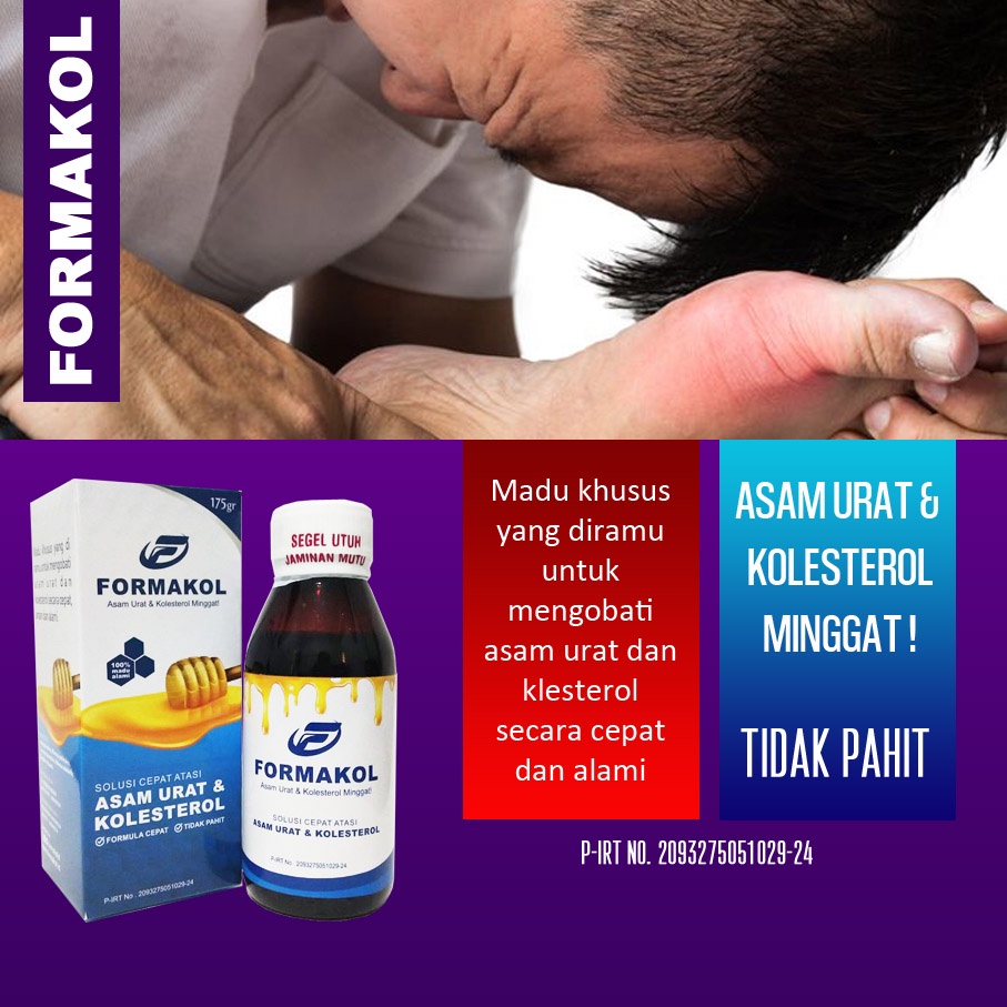 Jual FORMAKOL Madu hERBAL Untuk Gejala Asam Urat Dan Kolestrol Tinggi ...