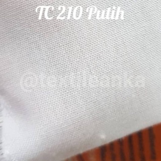 Jual Kain TC 210 Tetoron Katun TC Nyonya Putih Printing Batik | Shopee ...