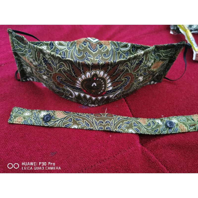 Jual Masker Batik persit plus konektor | Shopee Indonesia