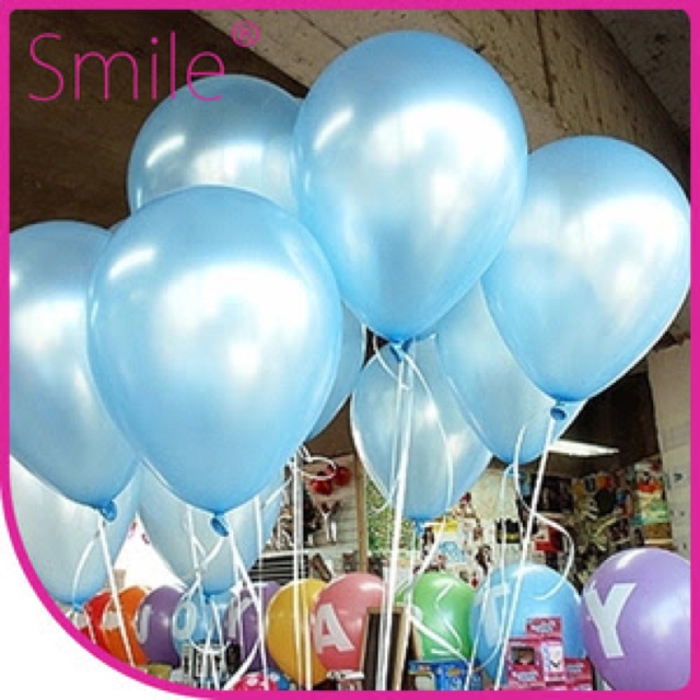 Jual Balon Metalik Biru Muda isi 50 Pcs | Balon Latex Biru Muda isi 50 ...