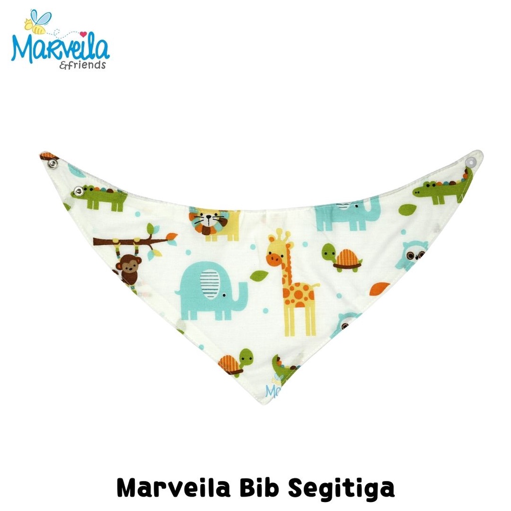 Jual Marveila Triangle Bib / Bib Segitiga / Celemek Bayi | Shopee Indonesia