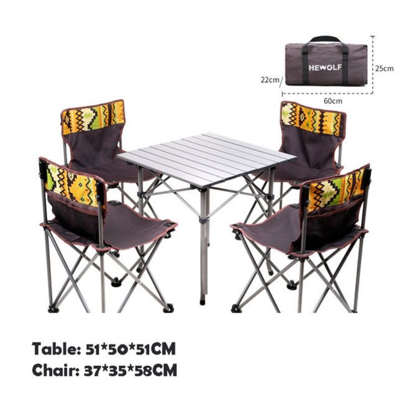 Jual Meja dan Kursi Lipat Camping Set | Shopee Indonesia