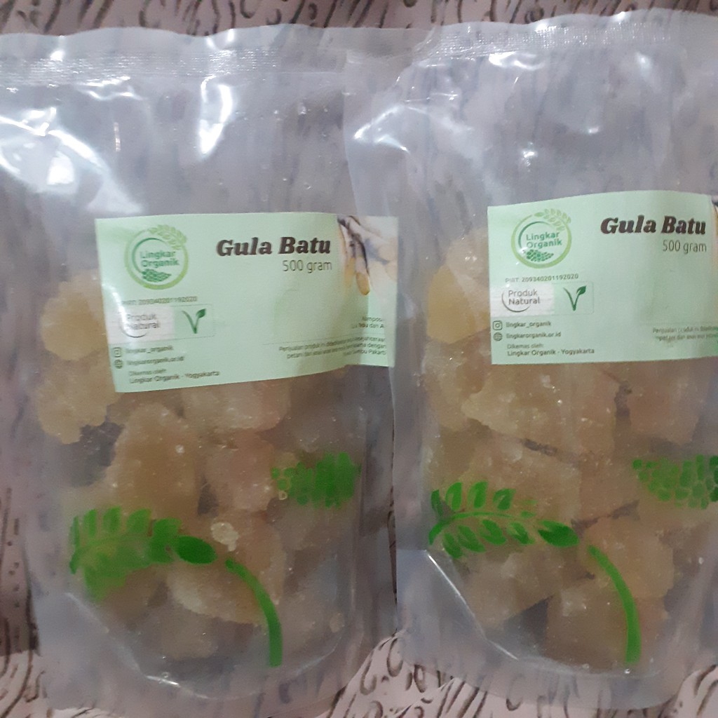 Jual gula batu organik bersertifikat 500g Indonesia|Shopee Indonesia