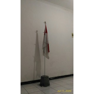 Jual TIANG BENDERA PORTABLE TELESKOPIK WHITE PEARL BESERTA BENDERA ...