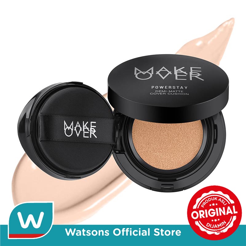 Jual Make Over Powerstay Demi-Matte Cover Cushion - N20 Ivory | Shopee ...
