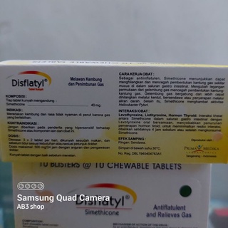 Jual DISFATYL / DISFLATYL 40 MG ISI 5 BLISTER X 10 TABLET UNTUK KEMBUNG ...