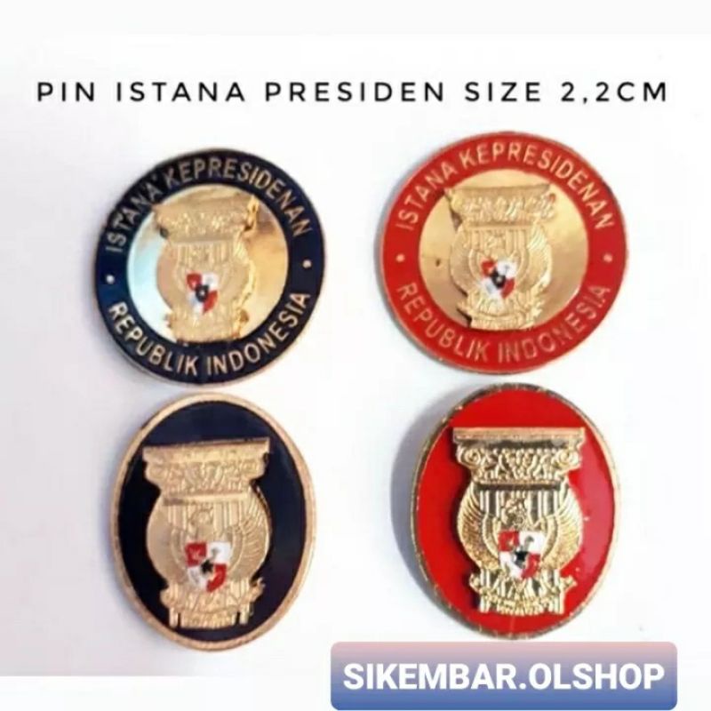 Jual Pin Istana Presiden Kepresidenan RI Dimensi 2,2cm Tusuk Paku ...
