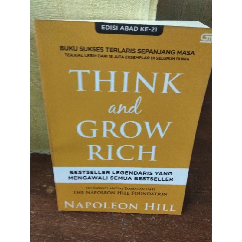 Jual Buku Think And Grow Rich Napoleon Hill Shopee Indonesia