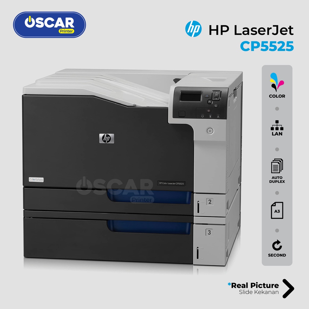 Jual Printer Warna HP Laserjet CP5525 | 30 PPM Bolak Balik Otomatis ...
