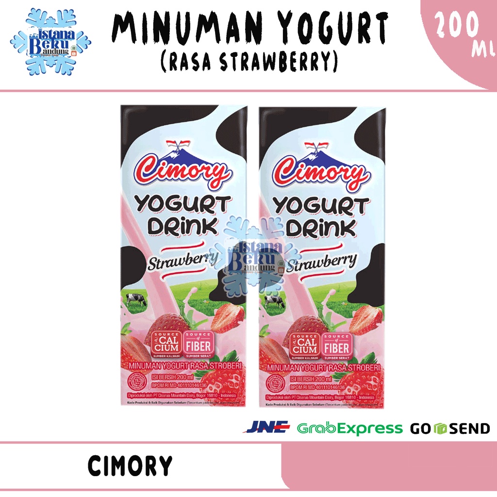 Jual Cimory Yogurt Drink Strawberry 200ml | Shopee Indonesia