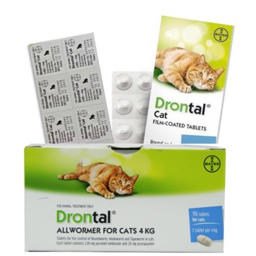 Jual (1tablet) drontal cat obat cacing kucing Indonesia|Shopee Indonesia