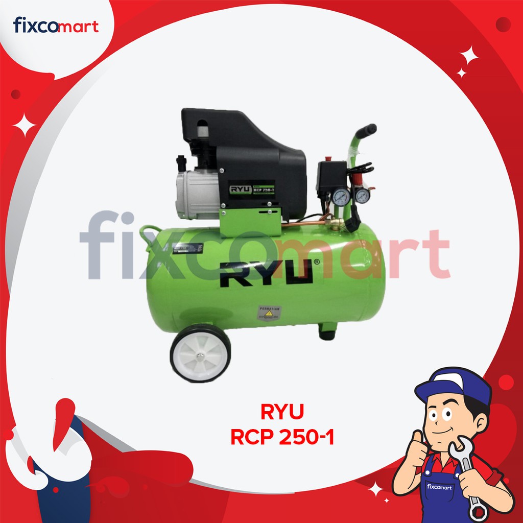 Jual RYU Mesin Kompresor 2.5 Hp 50 Liter Rcp 250-1 Ryu / Ryu Air Compressor 2.5Hp | Shopee Indonesia