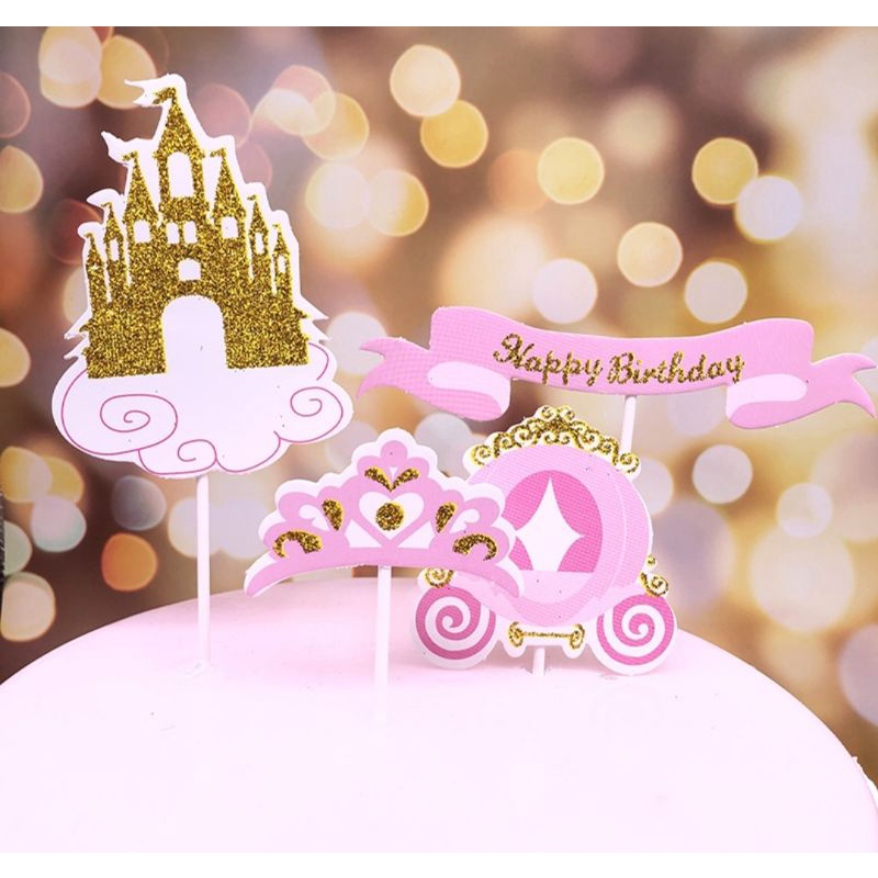 Jual topper istana/ topper castle/topper kue/ topper princess/ topper ...