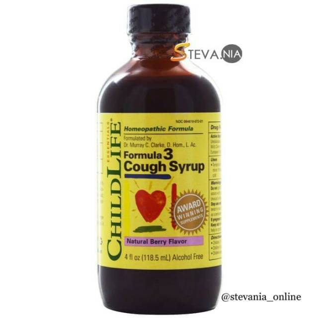 Jual Child Life, Formula 3 Cough Syrup 118.5ml | Shopee Indonesia