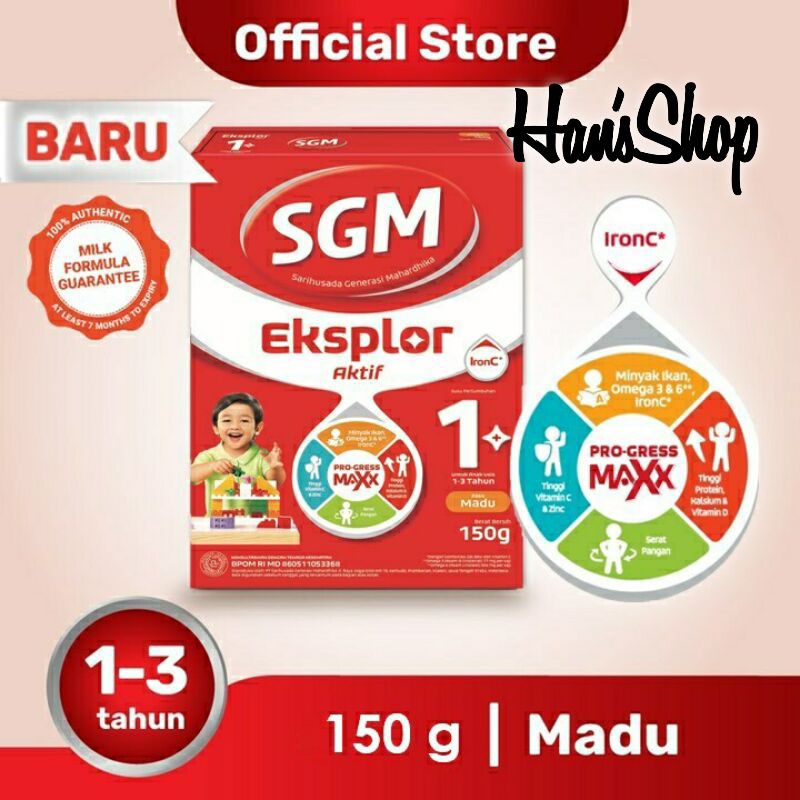 Jual SGM 1+ 150 gram Madu/Vanila / SGM 1 PLUS | Shopee Indonesia
