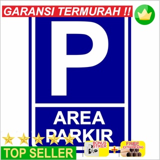 Jual Terlaris Rambu Area Parkir 35cm x 50cm Rambu Parkir Plat Alumunium ...