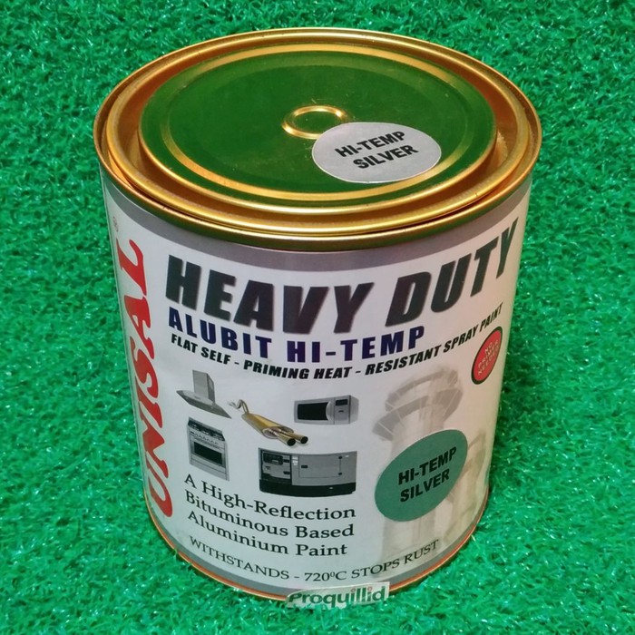 Jual Cat Tahan Panas Perak 720 C UNISAL Silver ALUBIT Hi-Temp Paint 1 ...