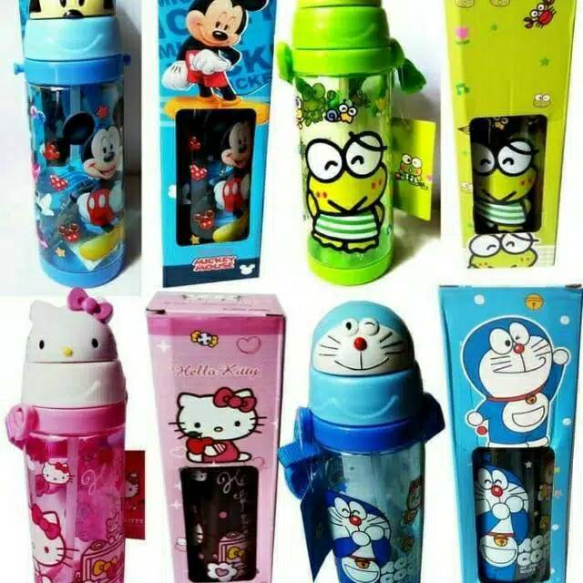 Jual BOTOL MINUM KARAKTER DORAEMON HELLOKITY KEROPI | Shopee Indonesia
