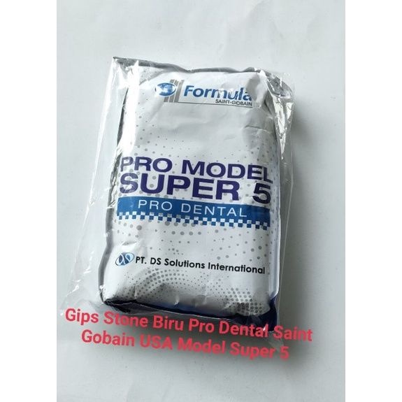 Jual Dental Gips Biru Pro-Model Super 11 Dan 5 Bahan Cetak Gigi Palsu ...