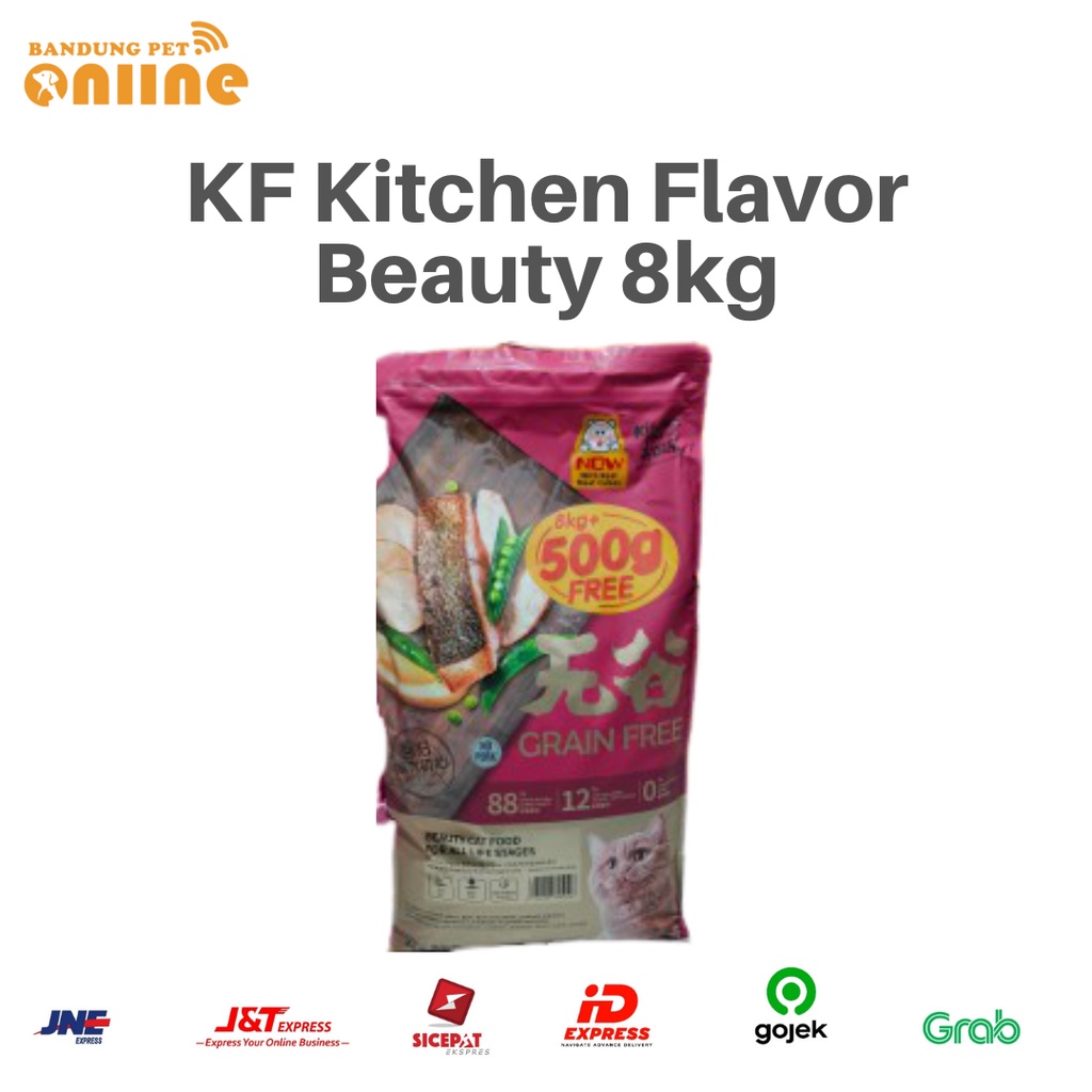 Jual KF Kitchen Flavor Beauty 8kg Makanan Kucing Dry Food 8 Kg | Shopee ...