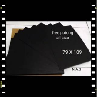 Jual Kertas Linen Hitam lembaran 180gsm 79cmX109cm Bisa potong Custom ...