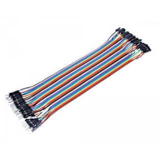 Jual Kabel Jumper Male - Female 40pcs 10cm 2.54mm Breadboard Arduino ...
