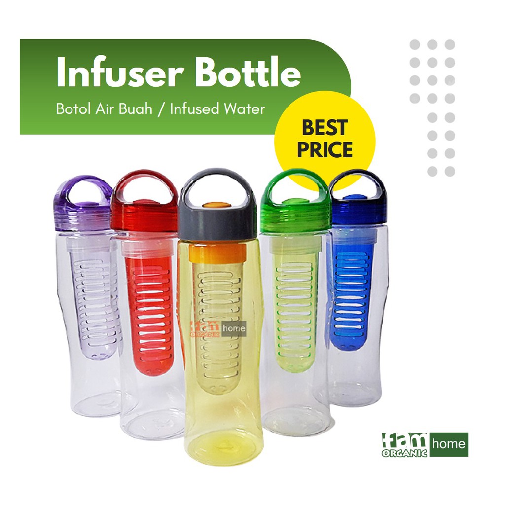 Jual Tritan Botol Infused Water / Botol Air Infus Buah / Infuser Bottle ...