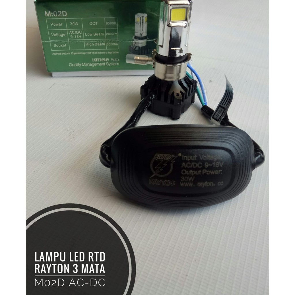 Jual LAMPU LED 3 SISI / 3 MATA RTD RAYTON 100% ORIGINAL AC DC 30W M02D ... Jual LAMPU LED 3 SISI / 3 MATA RTD RAYTON 100% ORIGINAL AC DC 30W M02D ...