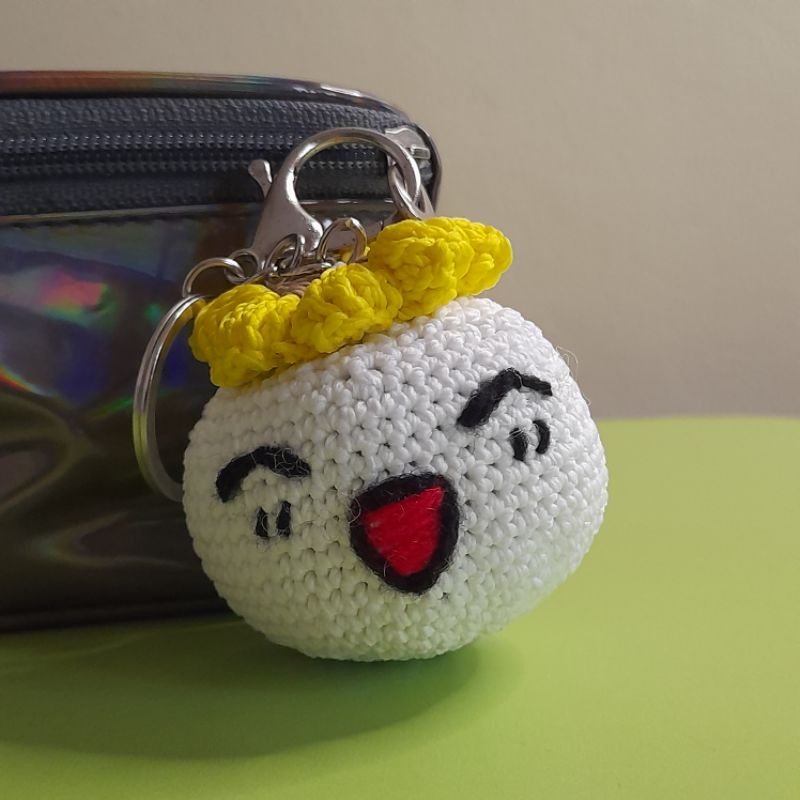 Jual Hehetmon Head Keychain Crochet (ATEEZ FANMADE MERCHANDISE/ITEM ...
